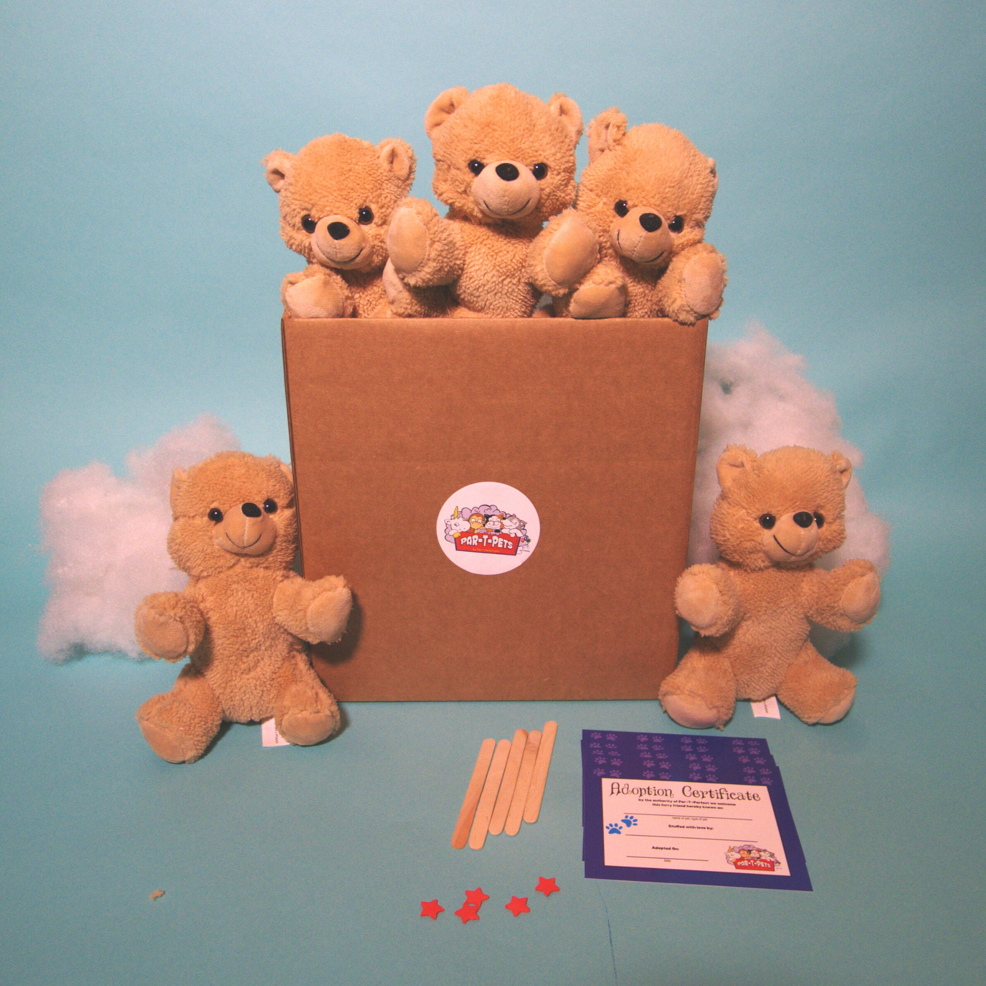 Brown Teddy Bear Making Kit 5 Pack Basic - Etsy