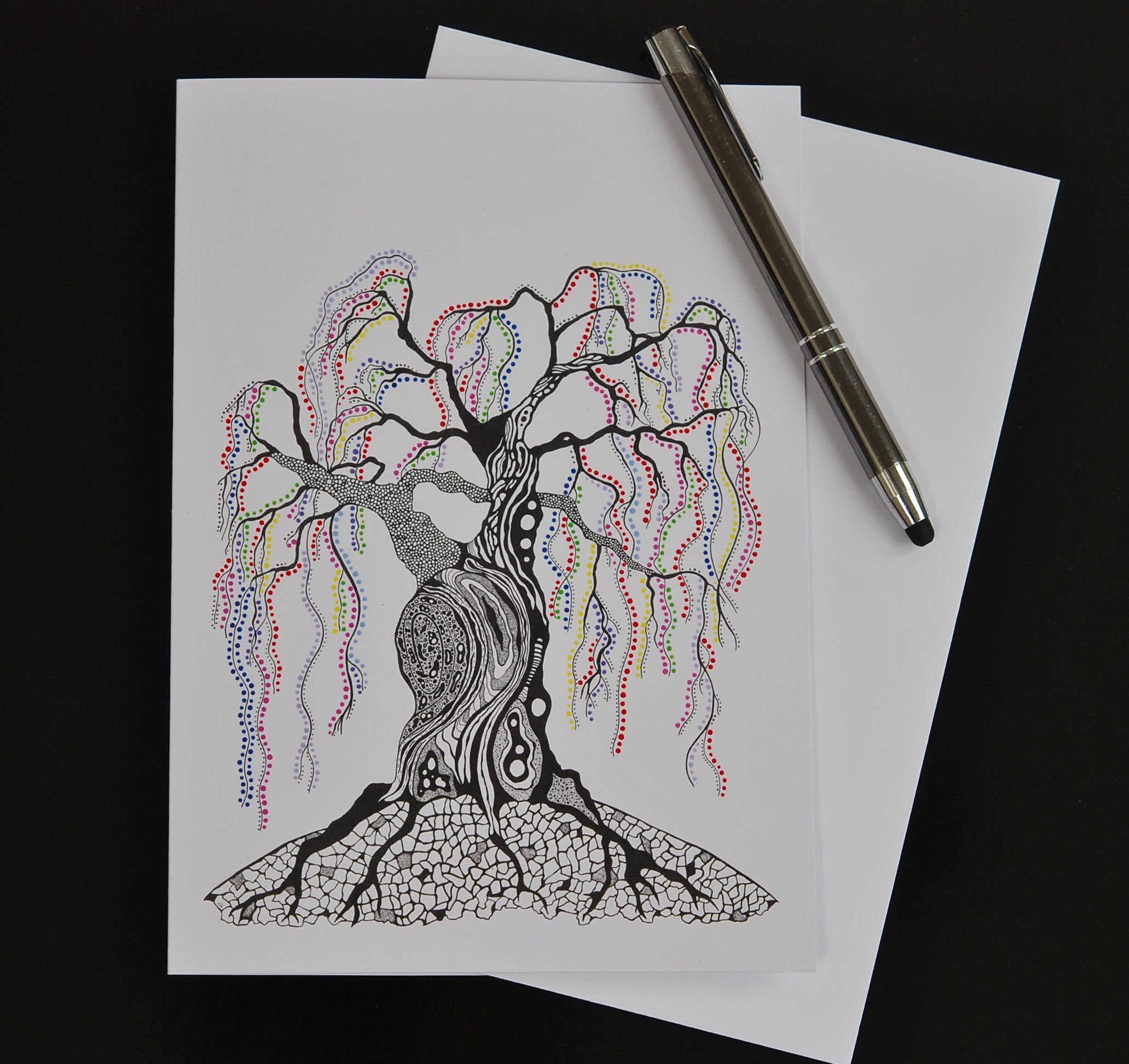 Tree of Life Blank Greetings Card. - Etsy