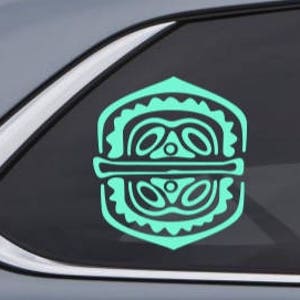Polynesian Trash Can Tiki God Decal Sticker - 3 Styles Available ...