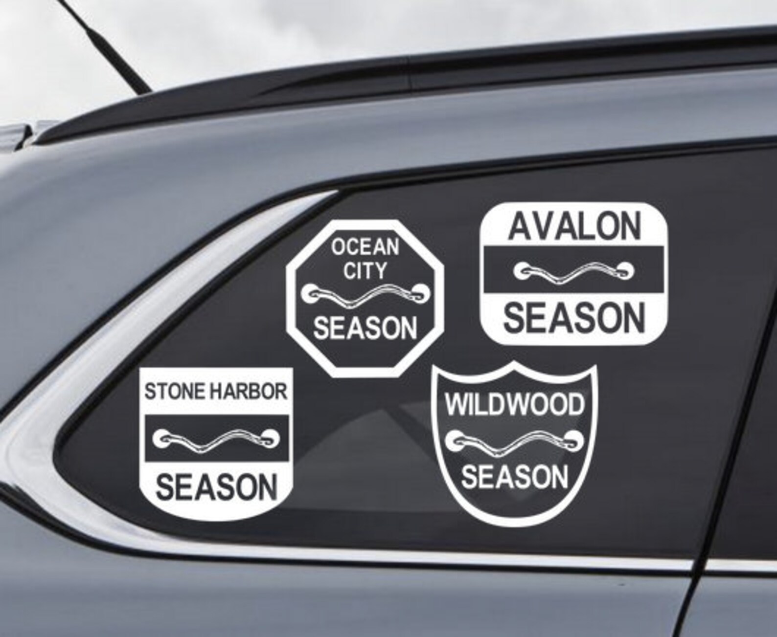 Beach Tag Decal New Jersey Shore Points Choose Your Design, Town, Color ...