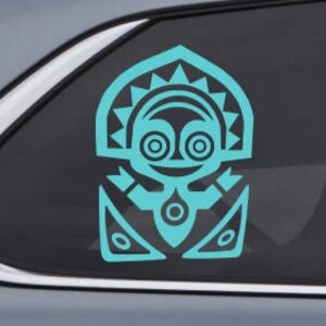 Polynesian Trash Can Tiki God Decal Sticker - 3 Styles Available ...