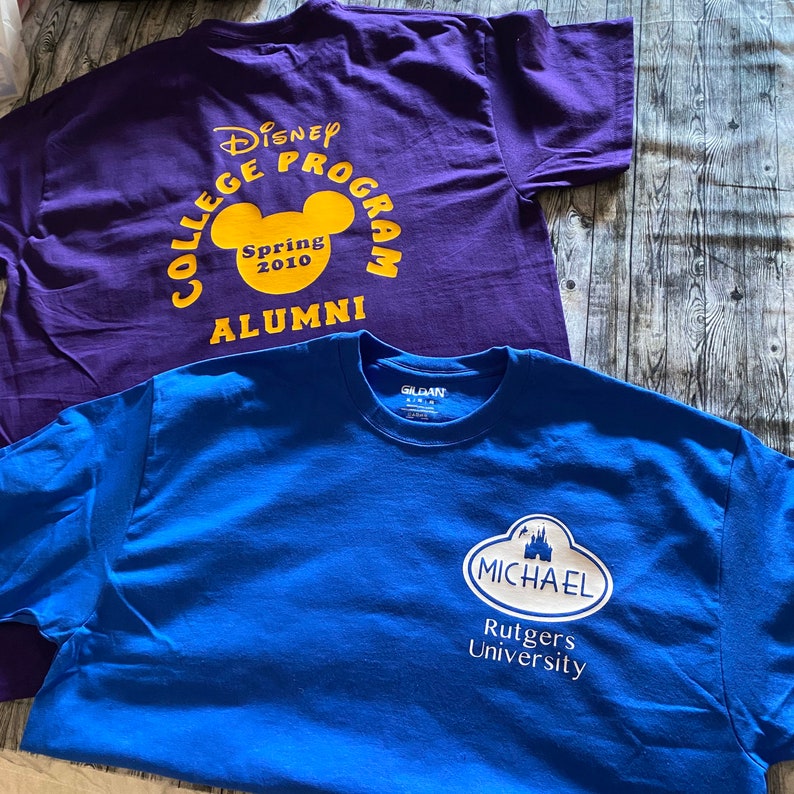 UNISEX College Program Alumni Name Tag and Year Inspired Crew | Etsy