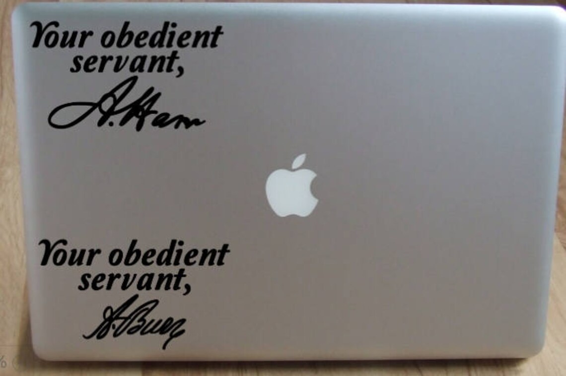 Your Obedient Servant A. Ham A. Burr Car Decal Sticker - Etsy