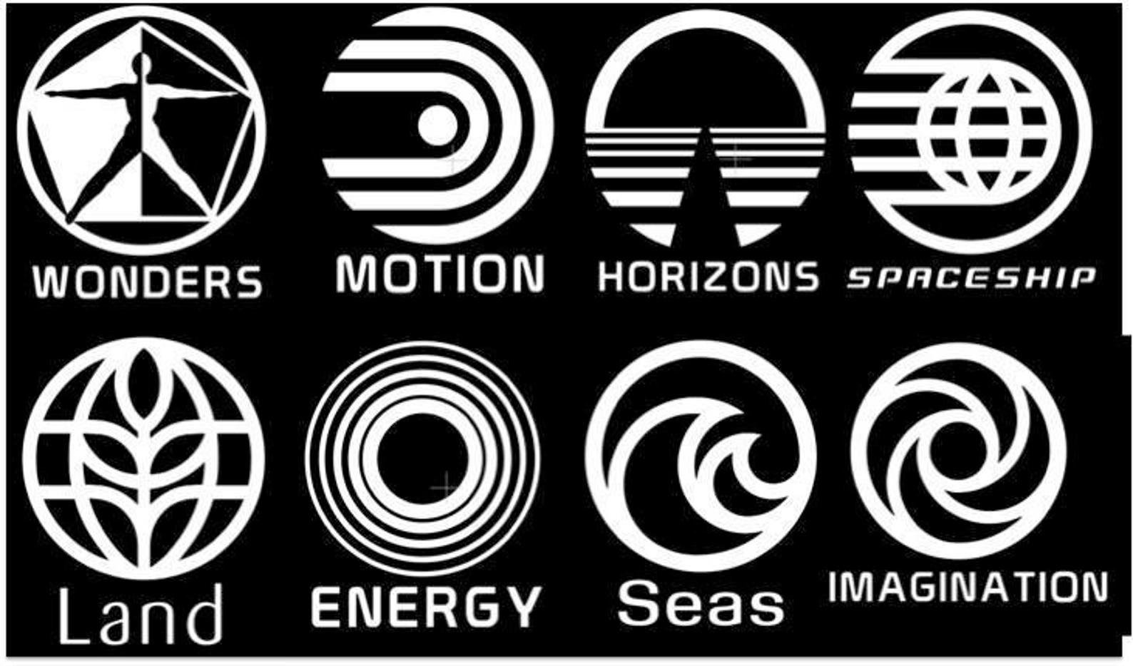 World of Motion Epcot-inspired Vintage Logos Disney-inspired - Etsy
