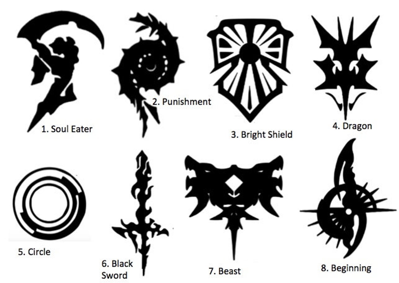 Genso Suikoden Rune Decal - 21 Designs Available Inspired by Game ...