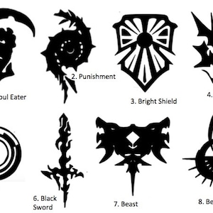 Genso Suikoden Rune Decal - 21 Designs Available Inspired by Game ...