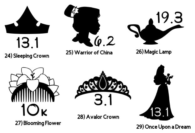 Disney Running Distance Run Decal 35 Designs Available - Etsy