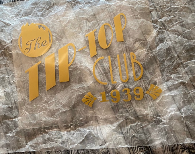 IRON-ON Tip Top Club Disney World Tower of Terror Halloween - Etsy