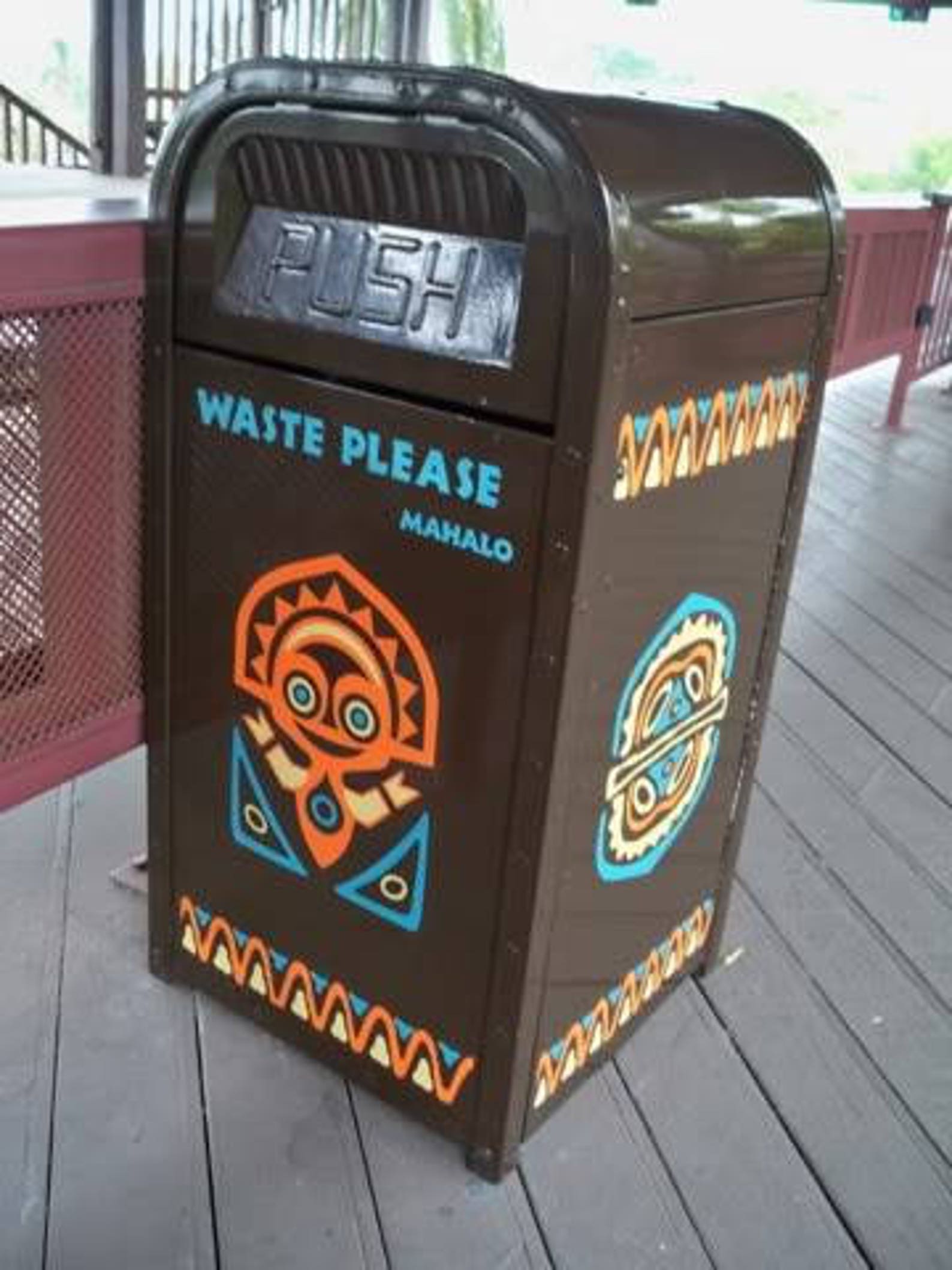Polynesian Trash Can Tiki God Decal Sticker - 3 Styles Available ...