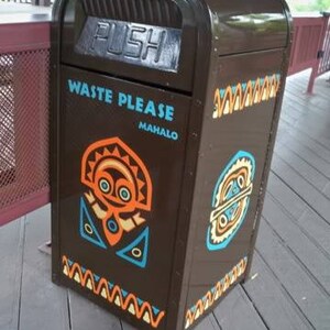 Polynesian Trash Can Tiki God Decal Sticker - 3 Styles Available ...
