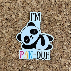 Im Pan-duh Vinyl Pansexual Sticker Panda Pun Gay Pride - Etsy