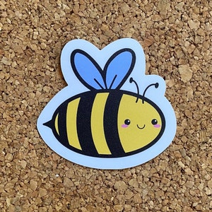 Kawaii Bee Vinyl Sticker Insect Sticker Cute Honey Bee - Etsy