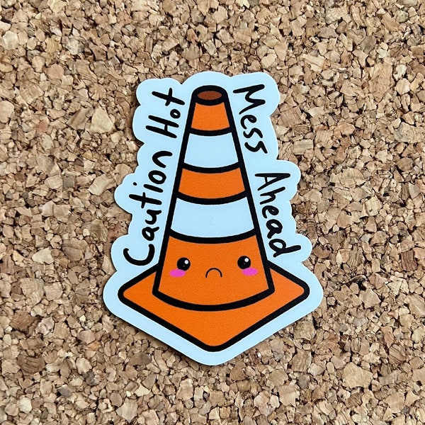 Traffic Cone Sticker - Etsy