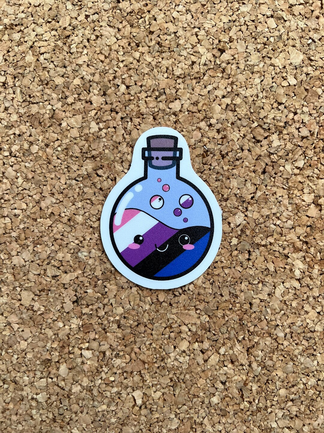 Genderfluid Pride Potion Kawaii Sticker LGBTQ Gender Fluid - Etsy