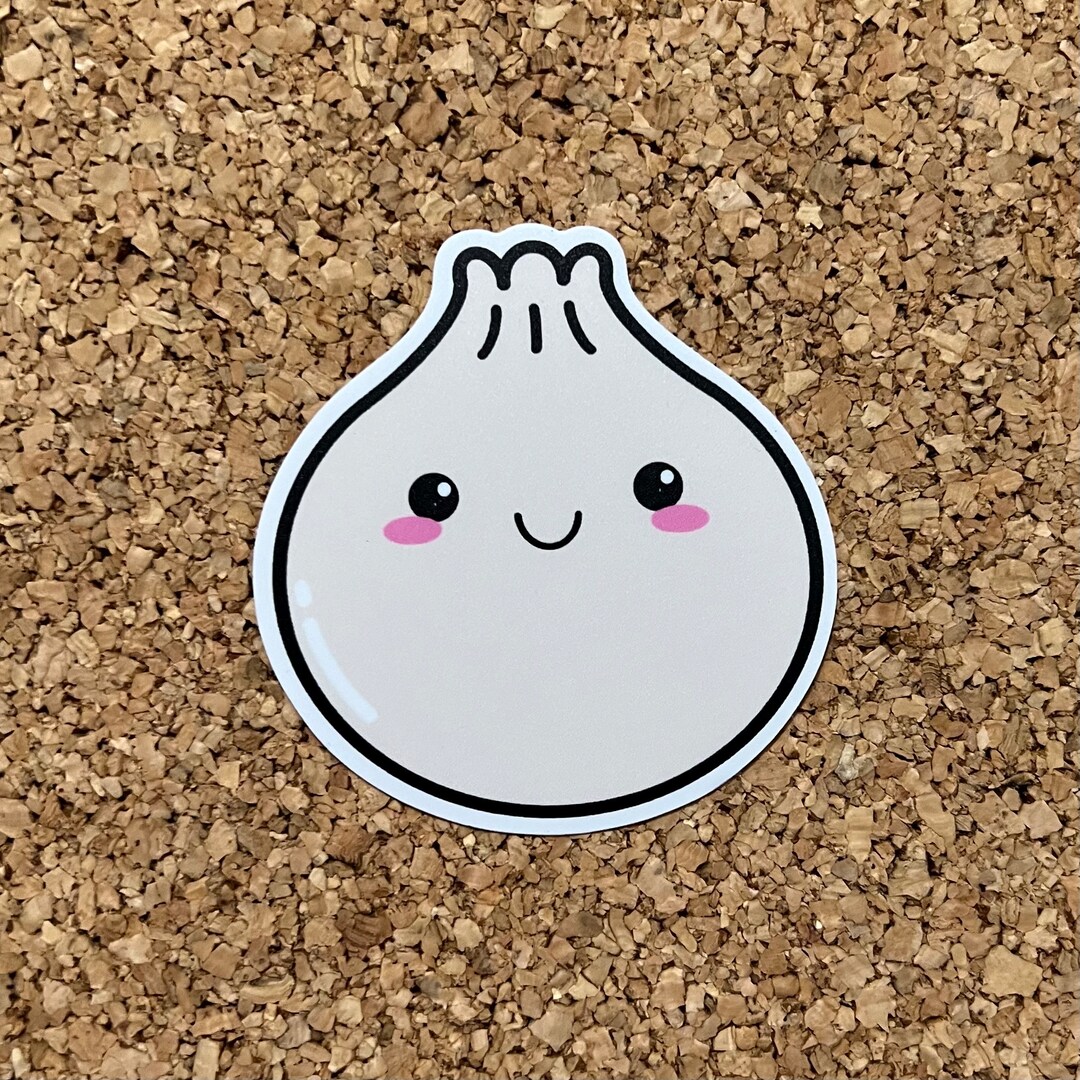 Kawaii Dumpling Sticker - Cute Dim Sum Food Sticker - Etsy
