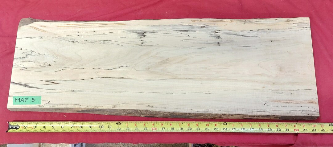 Spalted Soft Maple Live Edge Board - Etsy