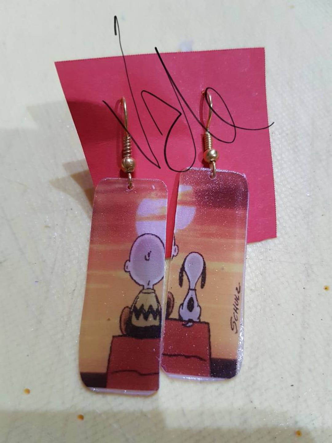 Snoopy and Charlie Brown Earrings - Etsy