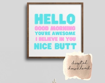 Good Morning Nice Butt - Etsy