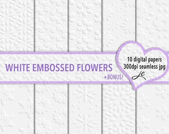 Embossed Flowers | Etsy