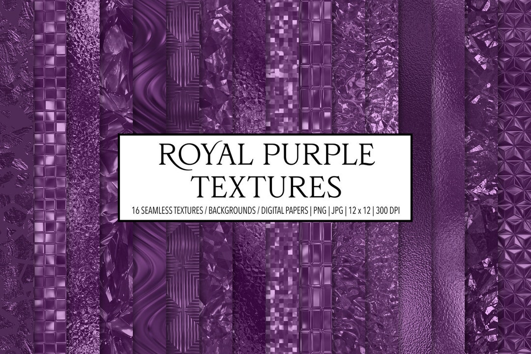 Royal Purple Metallic Textures: Digital Paper Pack (PNG, JPG) - Etsy