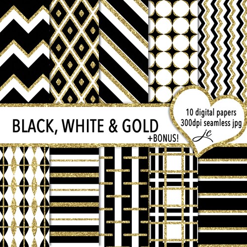 Black and White Digital Paper Background Scrapbook Papers - Etsy