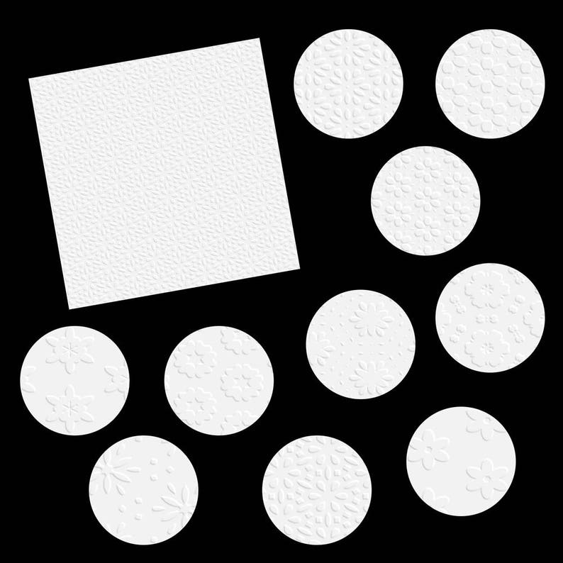 White Embossed Flowers Digital Papers BONUS Pattern File, Seamless ...