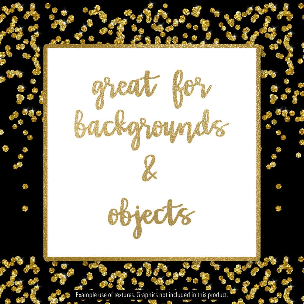 Sparkly Gold Confetti Digital Papers BONUS Photoshop Pattern - Etsy