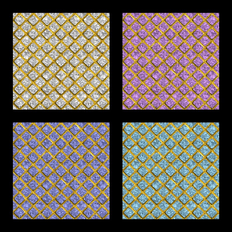 Gold Set Gems Digital Papers Bonus Photoshop Pattern Files - Etsy Australia