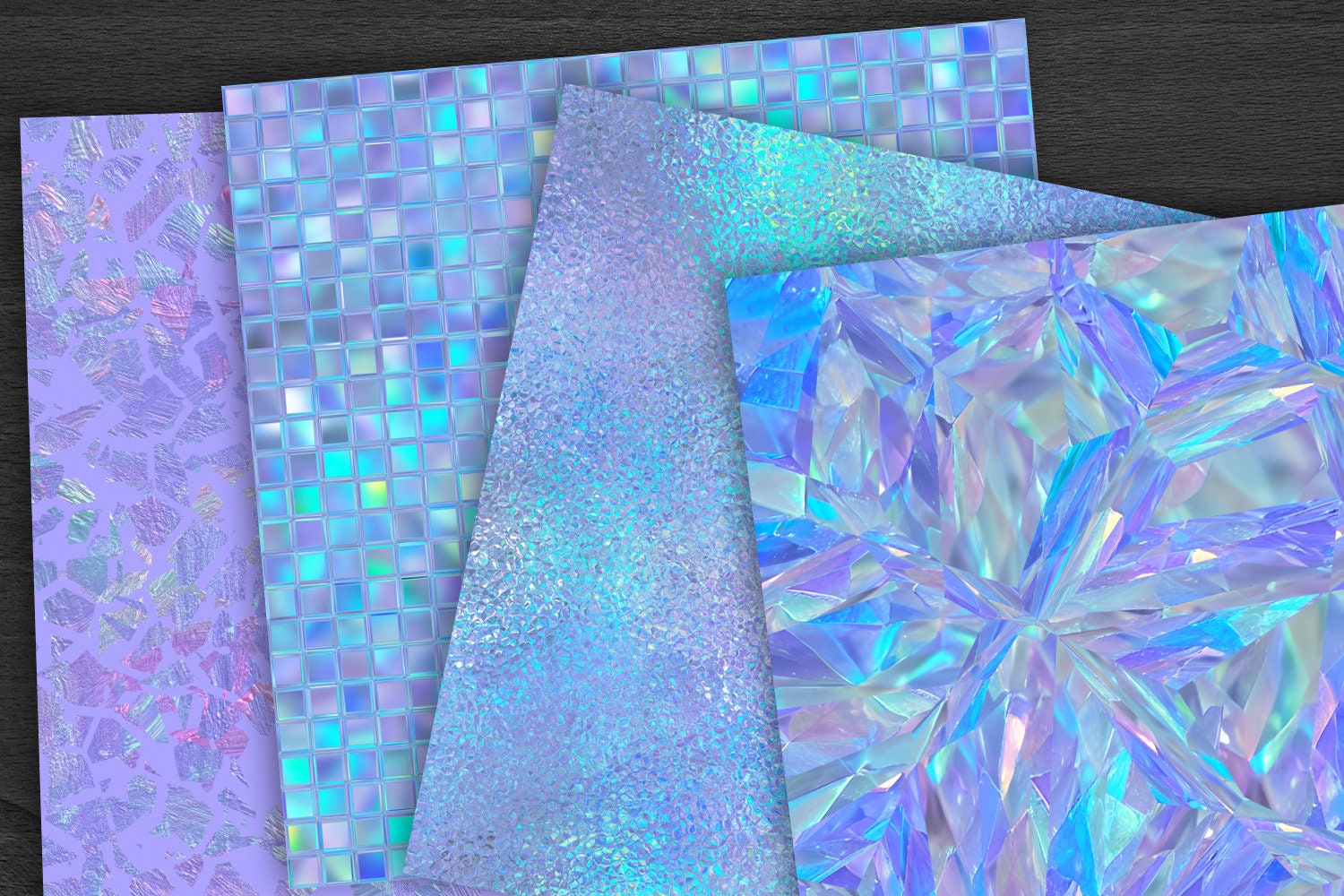 Iridescent Textures, Holographic, Shimmer, Digital Papers, Backgrounds ...