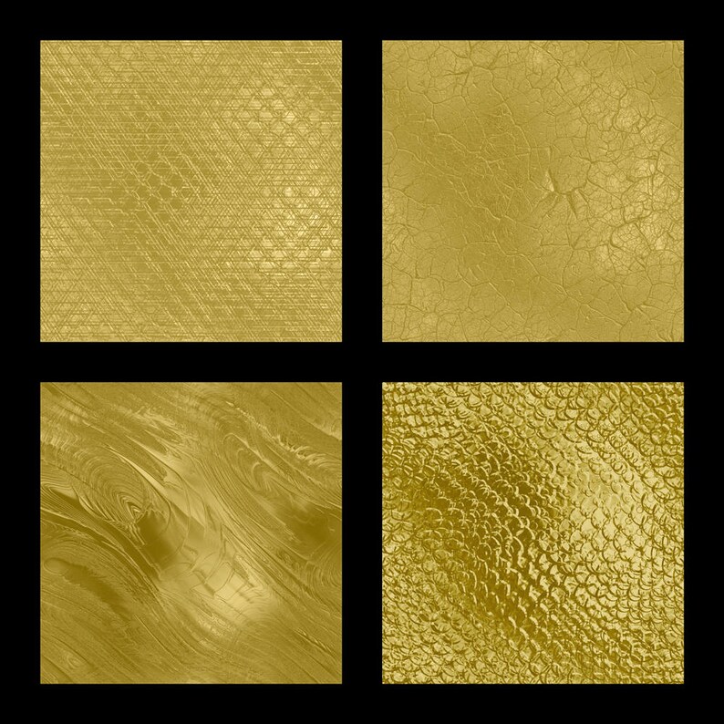 Gold Textured Metallics Digital Papers pack 2 BONUS Pattern Files ...