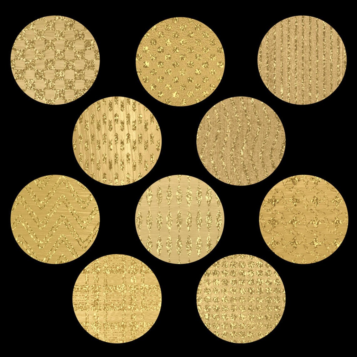 Gold on Gold Digital Papers BONUS Photoshop Pattern Files - Etsy Australia