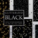 Glitterish Black Digital Papers, Seamless, Textures, Backgrounds ...