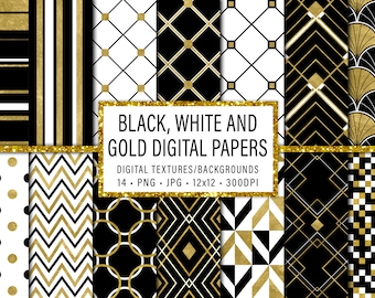 Black White Gold | Etsy