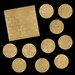 Gold Damask Embossed Textures: Seamless Digital Paper (photoshop ...