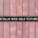 Metallic Rose Gold Textures Digital Papers Seamless | Etsy