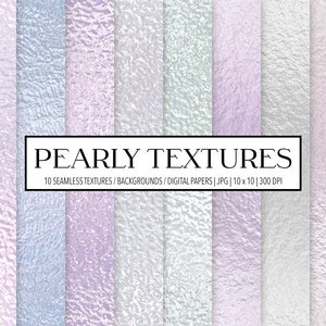 Pearly Textures Digital Paper: Seamless Backgrounds (JPG, 300DPI) - Etsy
