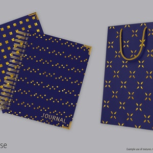 Navy Blue and Gold Glitter Patterns, Digital Papers, Seamless, Textures ...