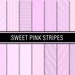 Sweet Pink Stripes Digital Papers Seamless Textures - Etsy Australia