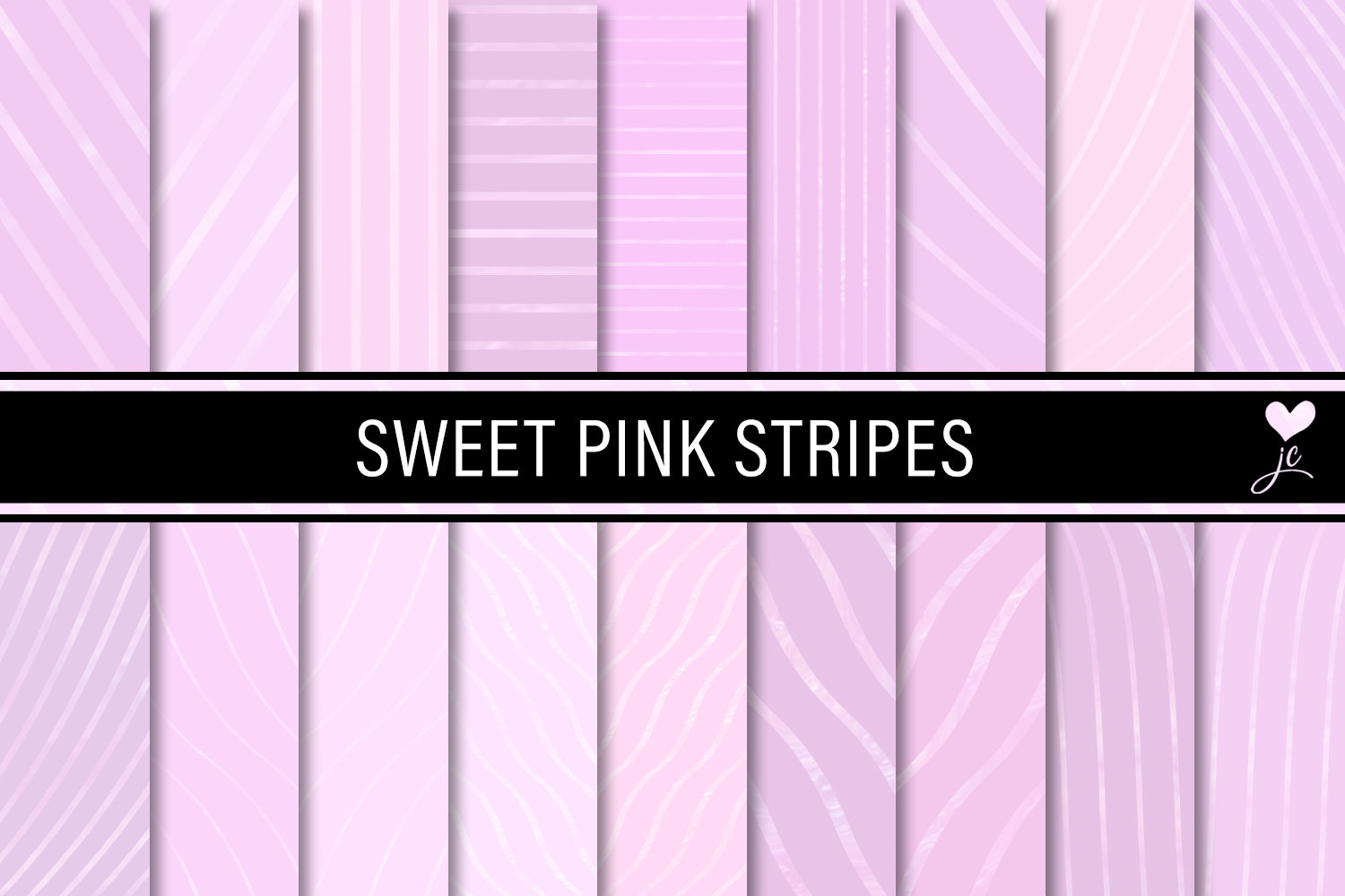 Sweet Pink Stripes Digital Papers Seamless Textures - Etsy Australia