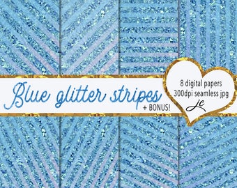 Gold Glitter Stripes Digital Papers Pack 1 BONUS Pattern - Etsy Australia