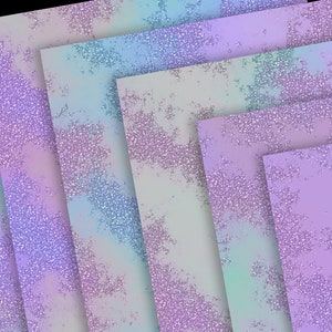 Mermaid Glitter Textures, Digital Papers, Seamless, Textures ...