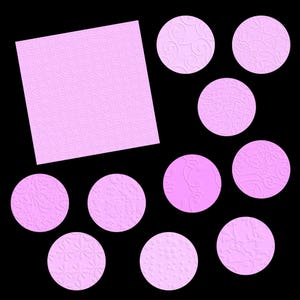 Embossed Candy Pink Digital Papers + Bonus Photoshop Pattern File ...