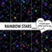 Rainbow Stars Digital Papers style 2 BONUS Pattern File | Etsy