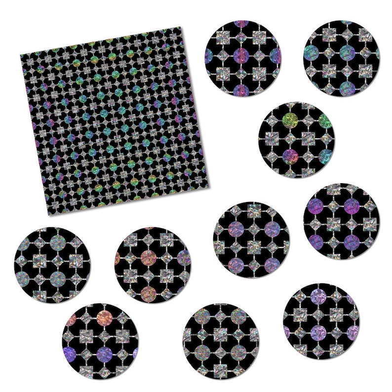 Rainbow Jewels Digital Paper: Seamless Gemstone Textures (digital ...