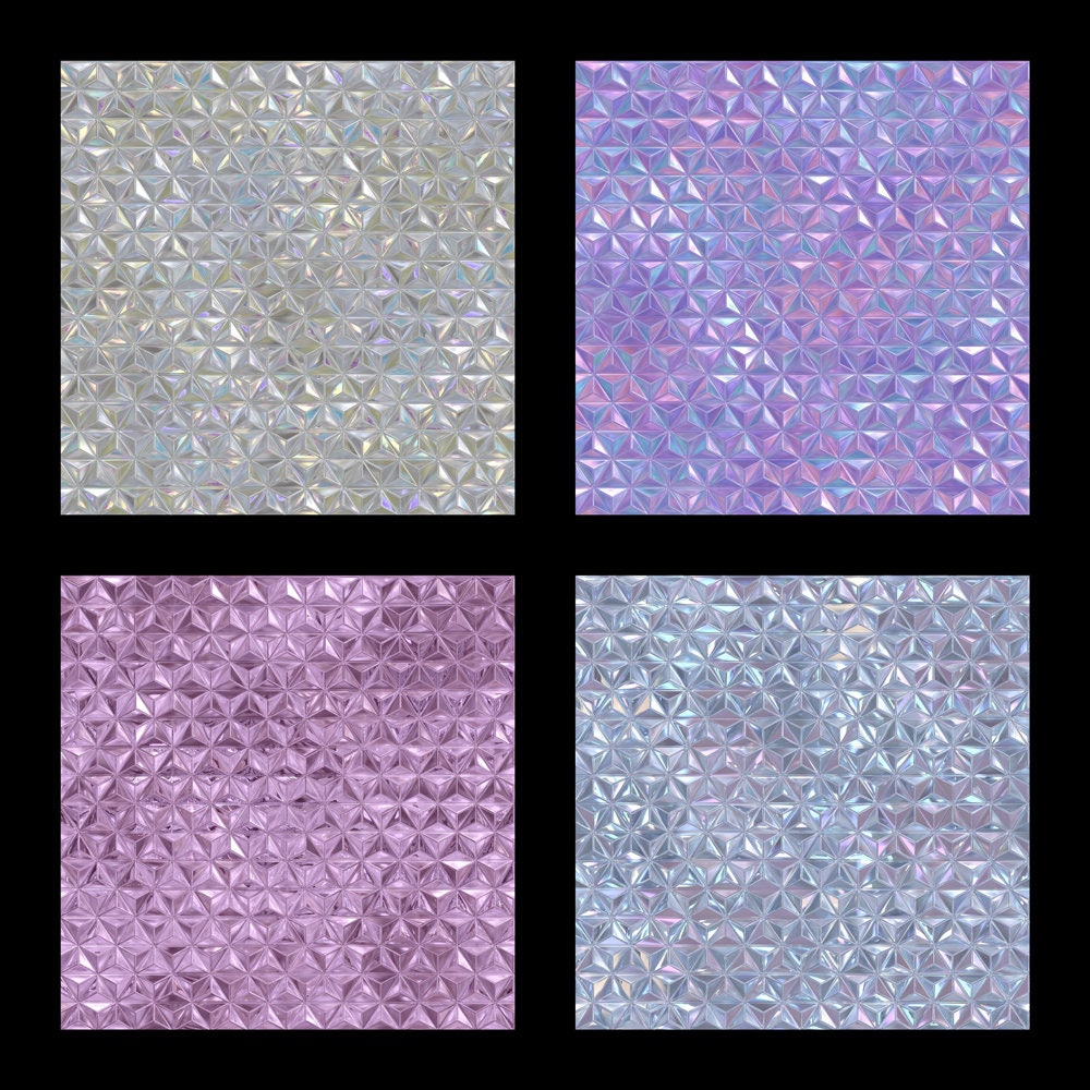 Reflective 3D Textures Digital Papers BONUS Pattern Files, Seamless ...