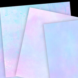 Pink Blue Turquoise Watercolor Backgrounds, Digital Papers, Textures ...