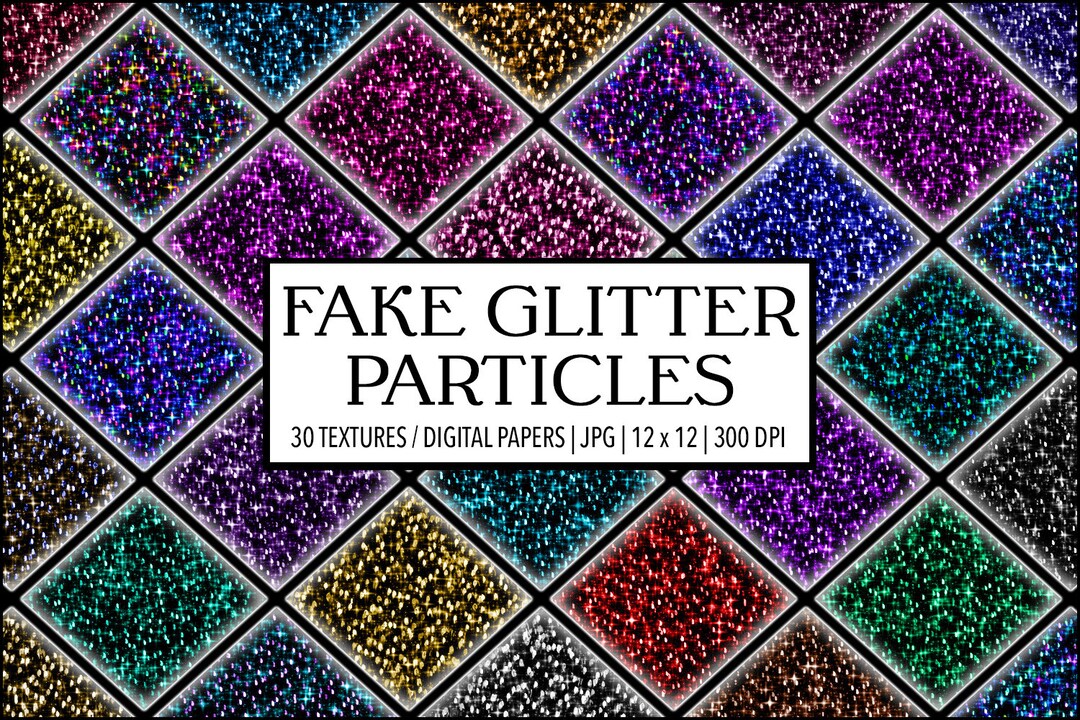 Fake Glitter Particles, Digital Papers, Textures, Scrapbooking, Clipart ...