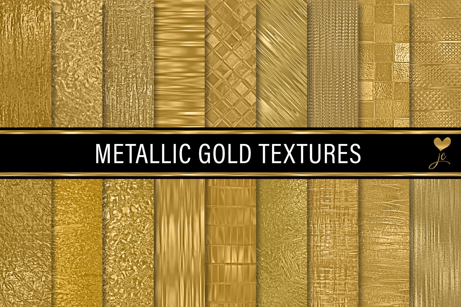 Metallic Gold Textures Digital Papers Seamless Backgrounds - Etsy