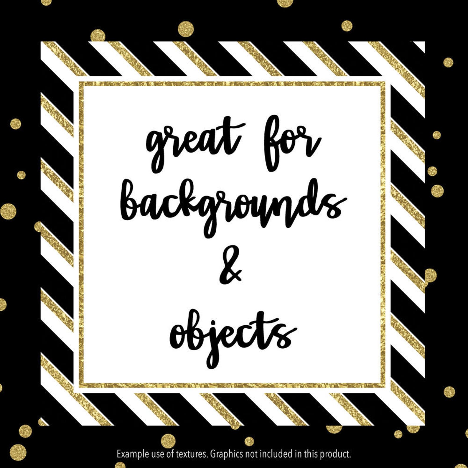 Black White & Gold Digital Papers Bonus Pattern Files - Etsy