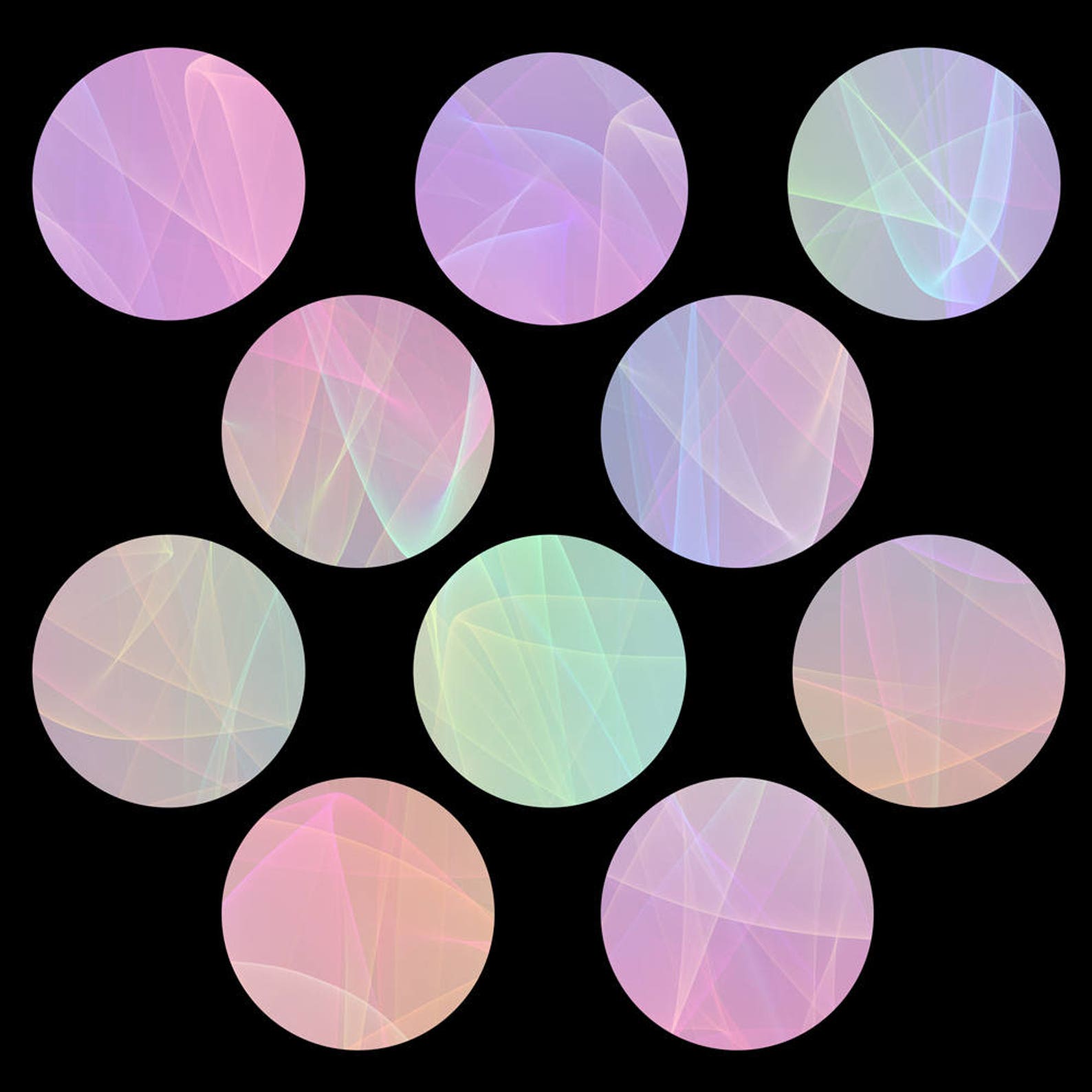 Sheer Rainbow Chiffon Digital Papers BONUS Photoshop Pattern - Etsy